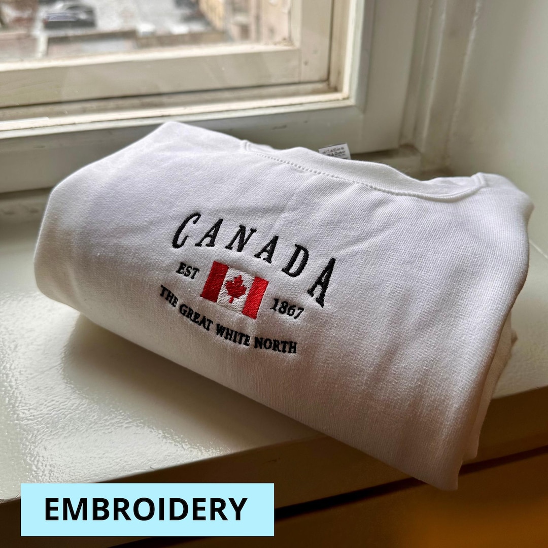 Canada Sweatshirt, Canada Embroidery, Canada Gift, Canada Souvenir ...