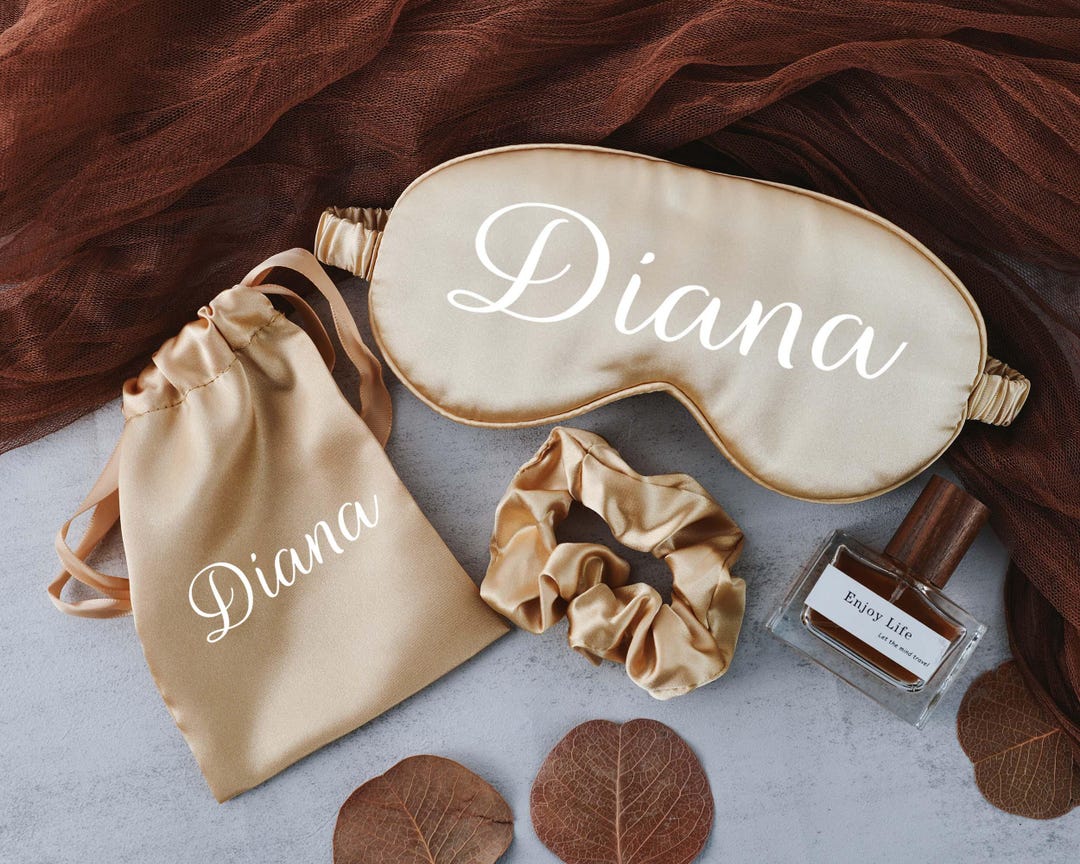 Personalized Satin Eye Mask Three-piece Set. Suitable Gifts for ...