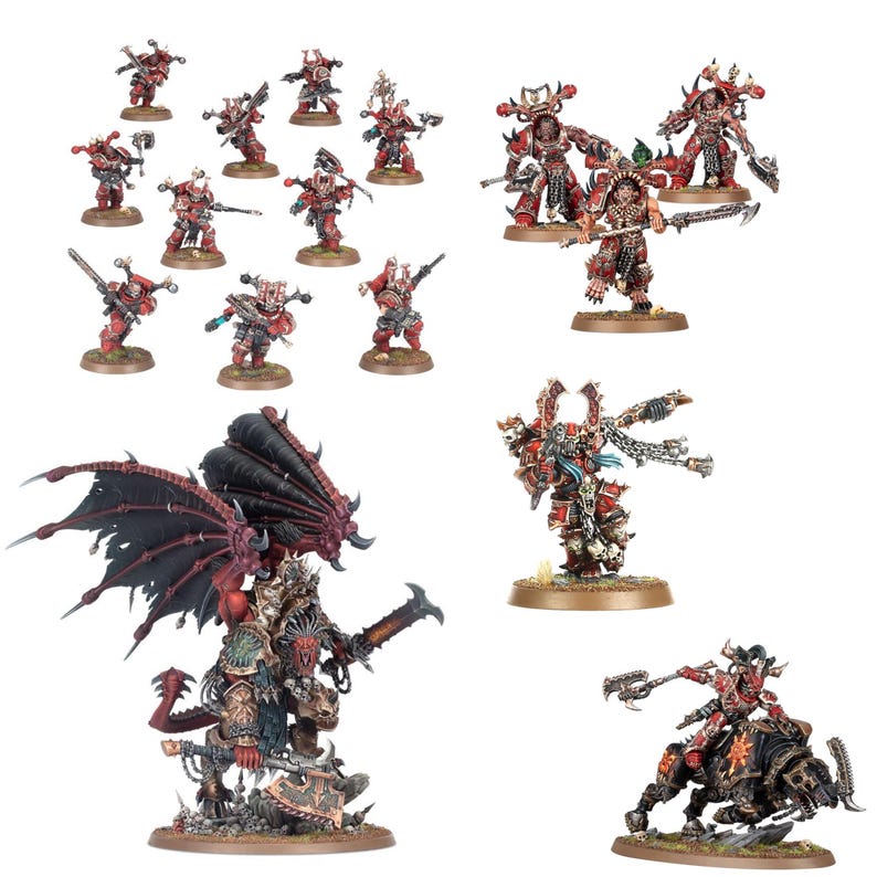World Eaters Khorne Berzerkers Angron Chaos Space Marines COMPLETE ARMY ...