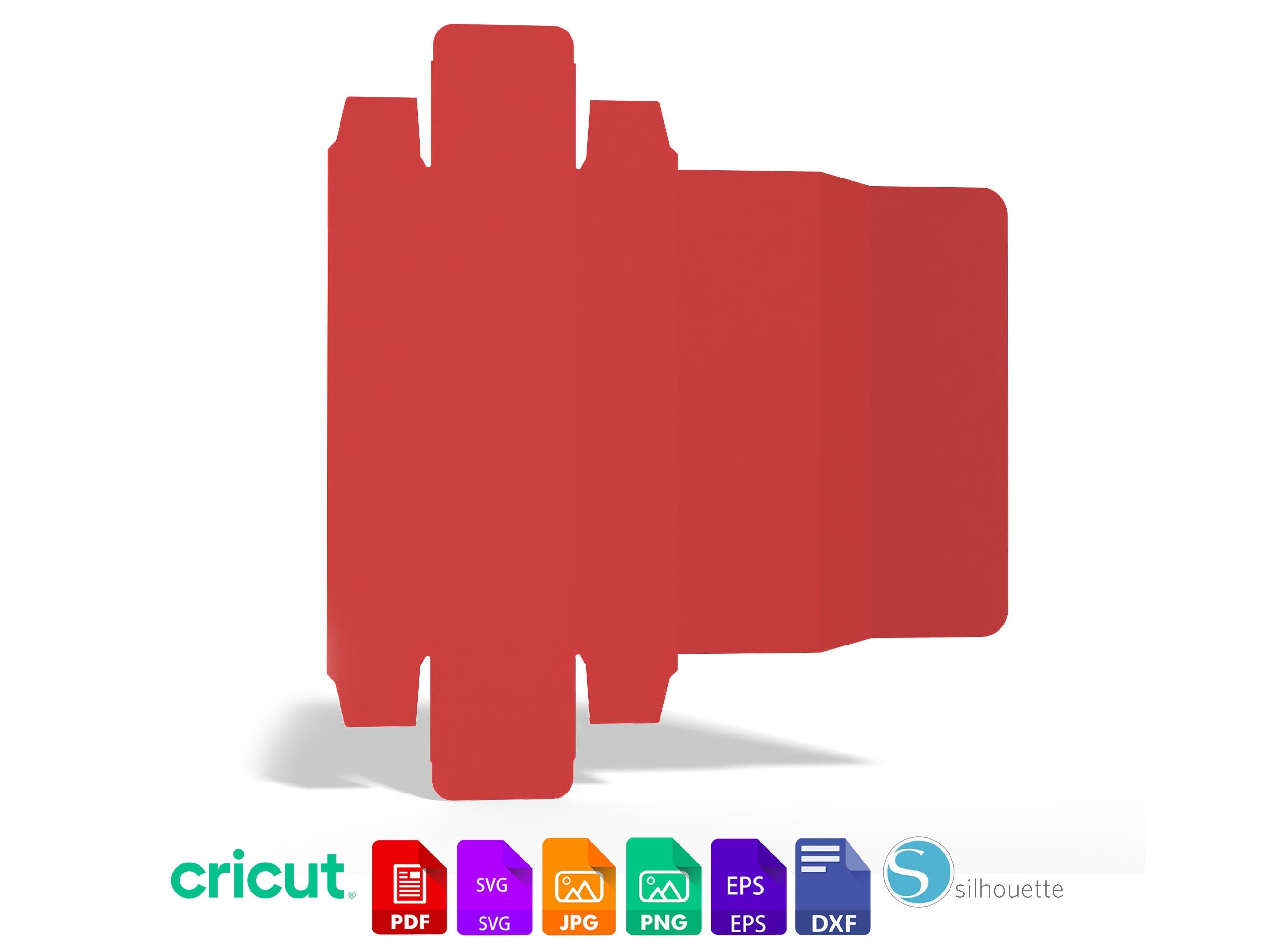 Tuck End Serum Box Template SVG - DXF Cutting File | Packaging Box ...
