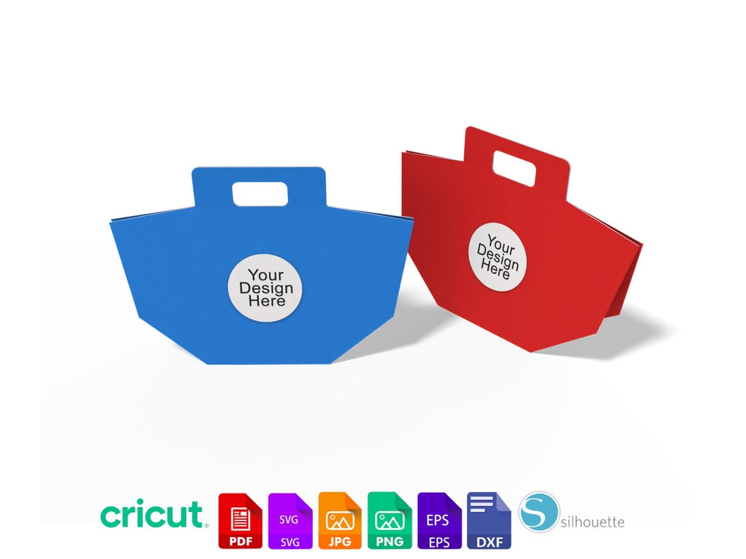Paper Bag Template SVG | Shopping Bag Cut File | Printable Packaging ...
