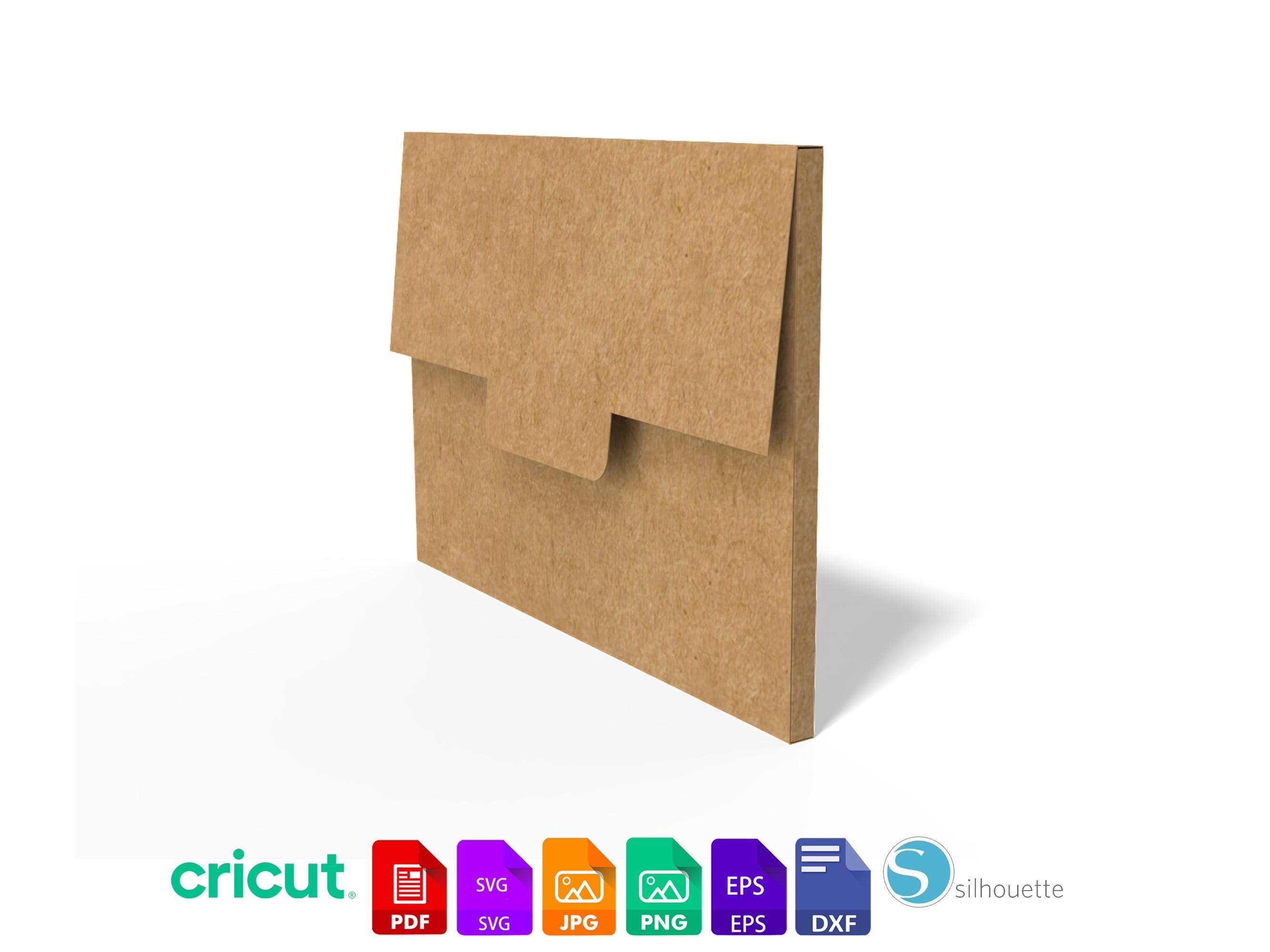 Folders Lock Multi-folders Box Template SVG - DXF Cutting File ...