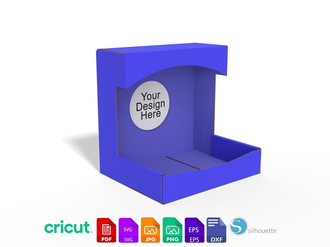 Display Box Template SVG | Single Side Retail Box | Party & Gift Box - Etsy