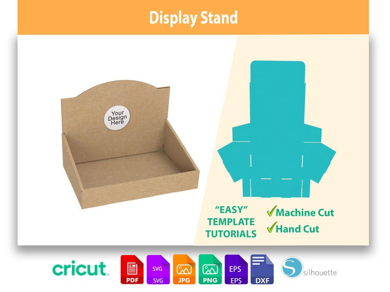 Display Stand Template | SVG Cut File for Cricut & Silhouette - Etsy