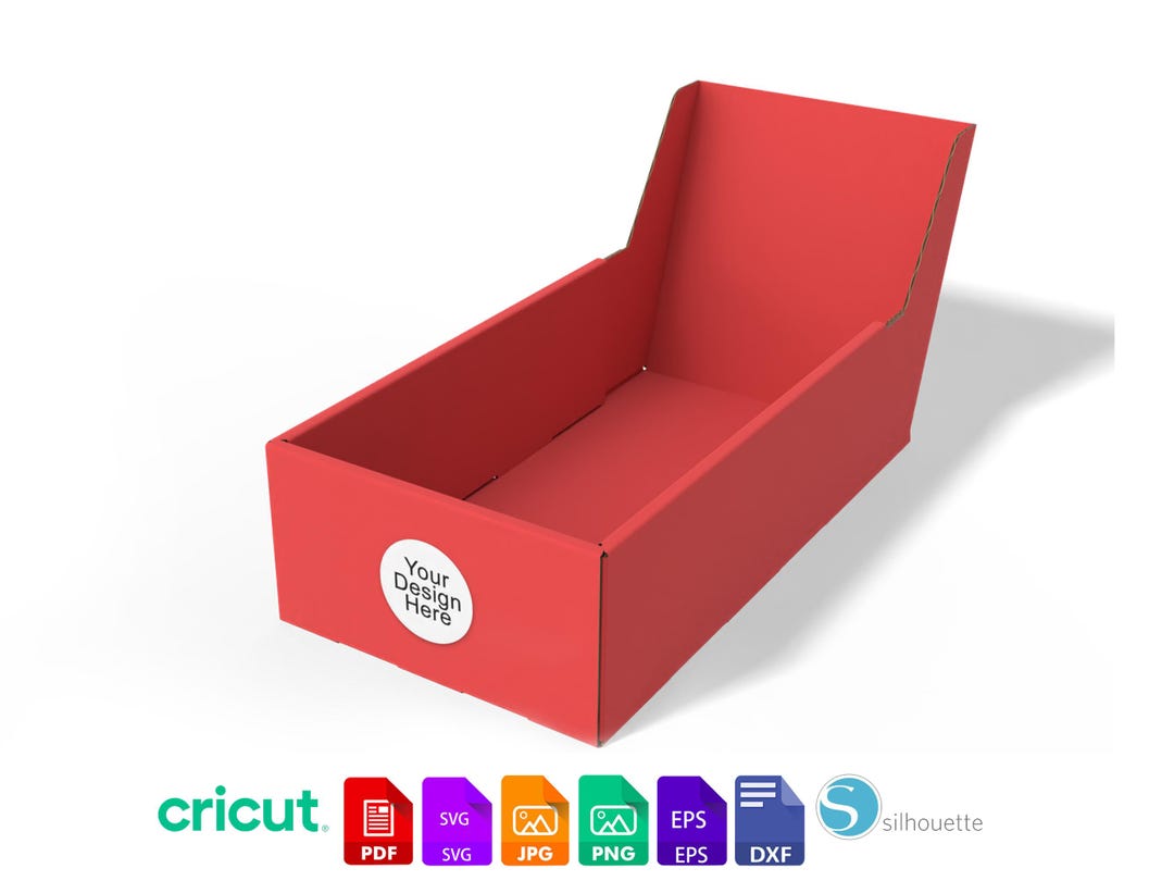 FEFCO Display Box SVG Template | Easy Fold Paper Box Design - Etsy