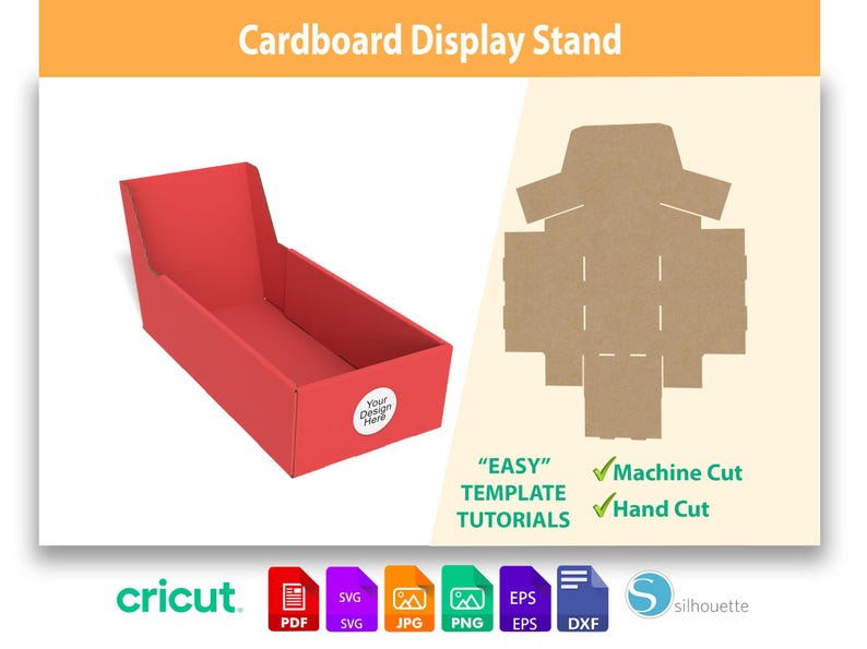 FEFCO Display Box SVG Template | Easy Fold Paper Box Design - Etsy