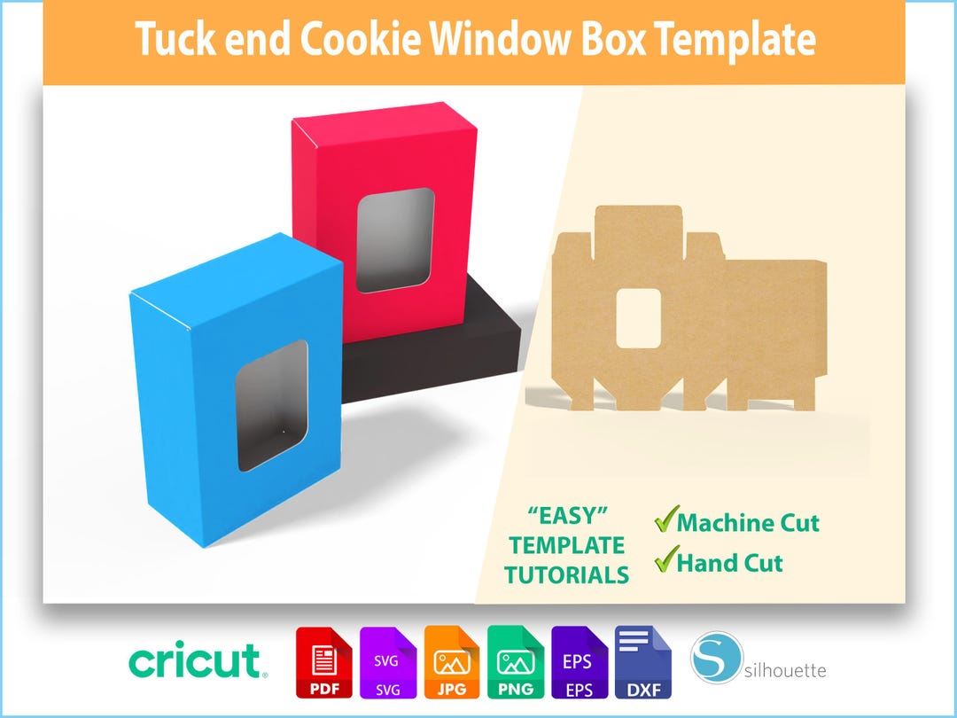 Window Box Template SVG - DXF Cutting File | Packaging Box Designs ...
