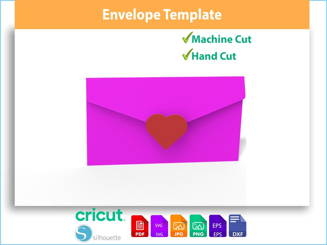 Envelope Design Template | Printable DIY Envelope SVG PDF - Etsy