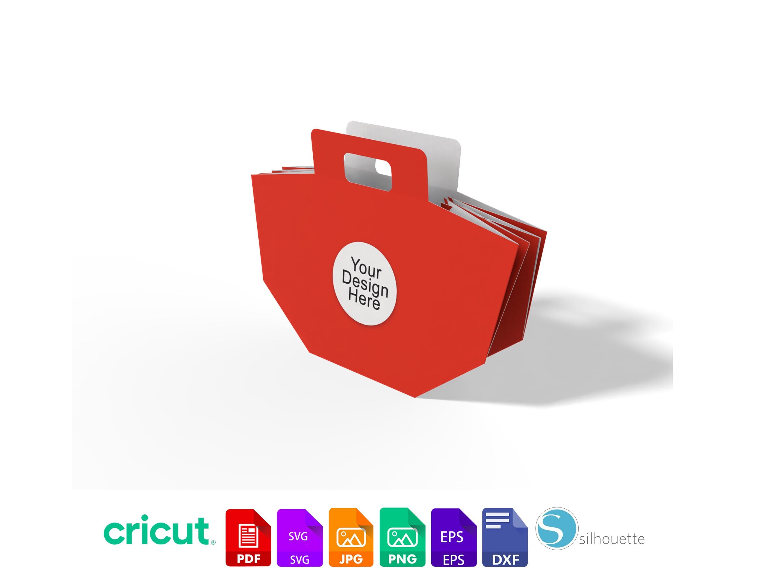Paper Bag Template SVG | Shopping Bag Cut File | Printable Packaging ...