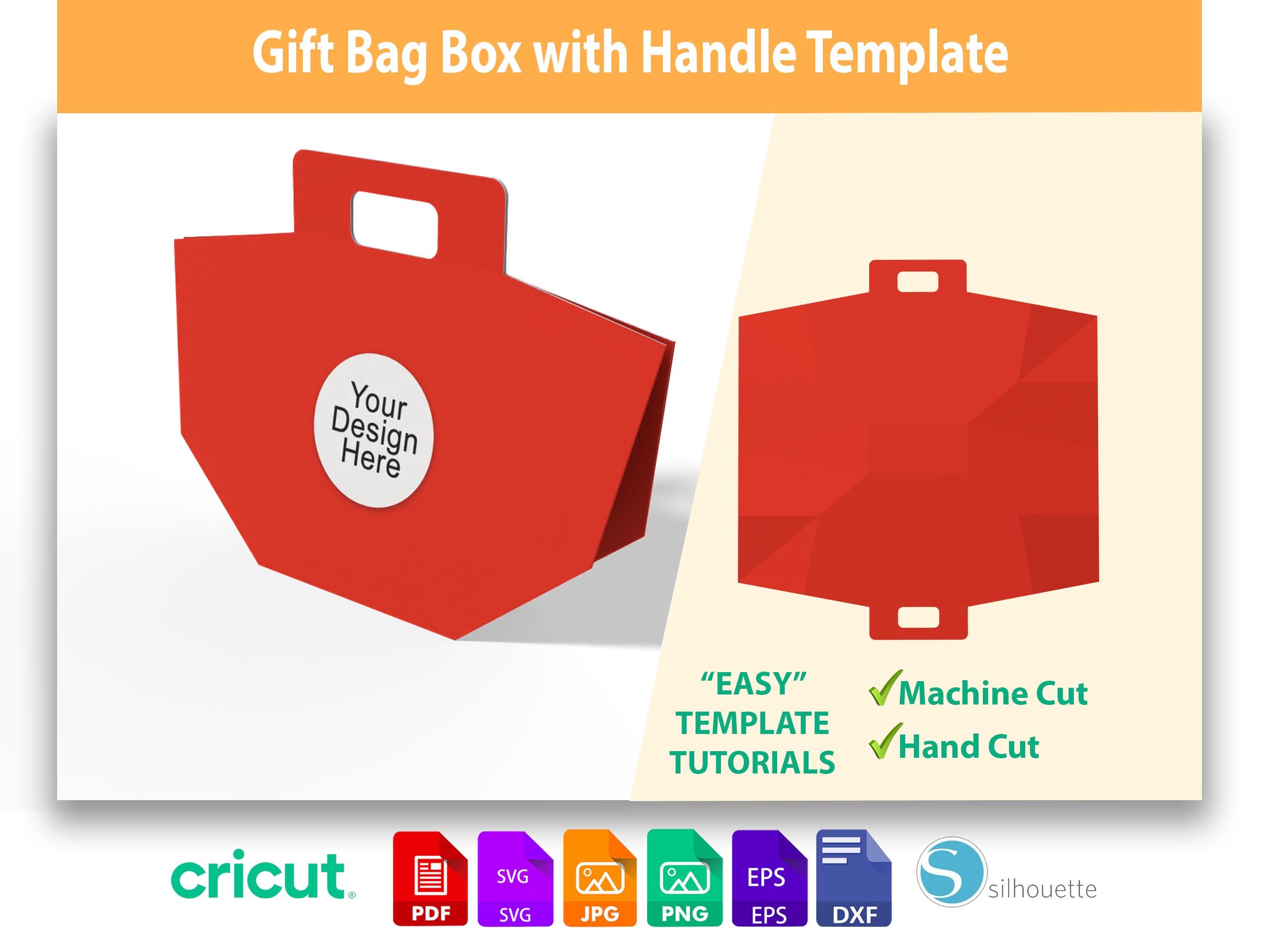 Paper Bag Template SVG | Shopping Bag Cut File | Printable Packaging ...