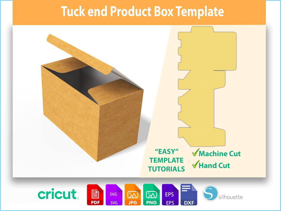 Product Box Template SVG - DXF Cutting File | Packaging Box Designs ...
