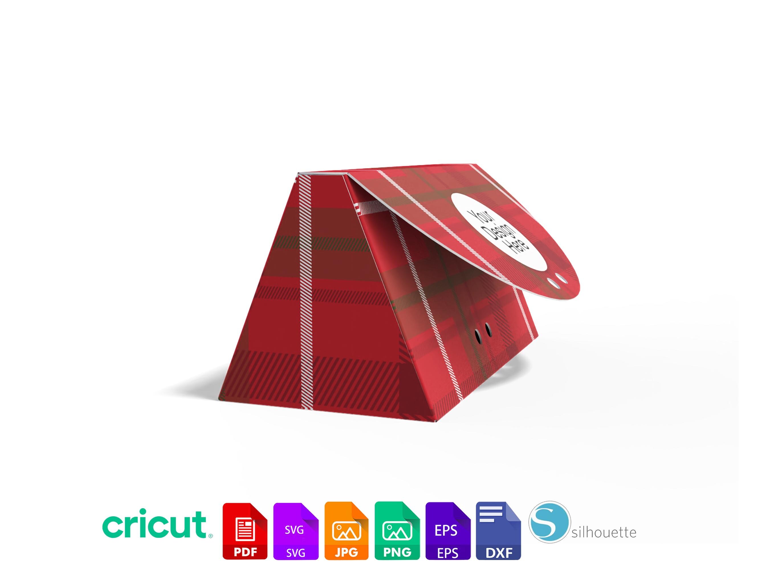 Trapezoid Shape Business Card Boxes Dieline Box Template SVG - DXF ...