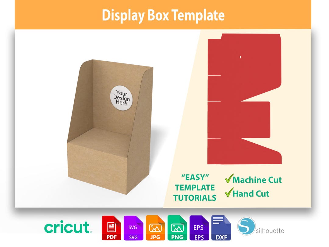 Product Display Box SVG | Retail Counter Stand Template - Etsy