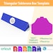 Toblerone Bar Box Template | Chocolate Bar Box Template | Instant ...