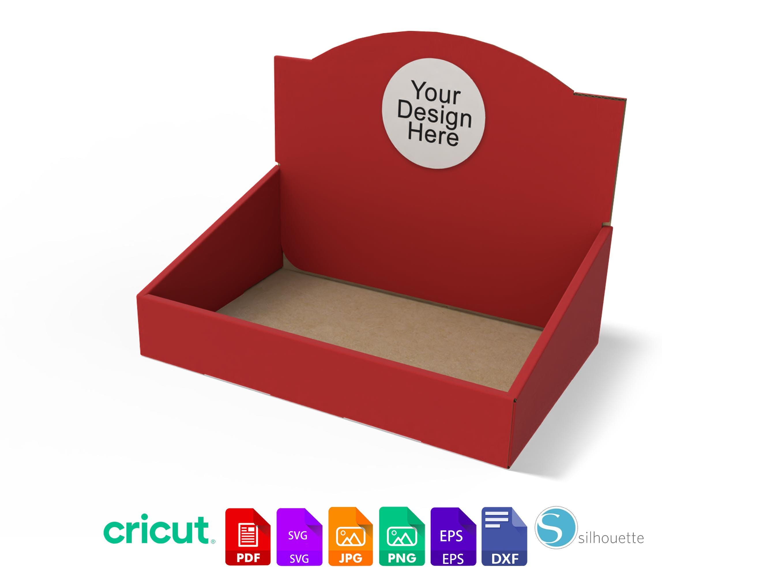 Display Stand Box Template: SVG DXF Printable Packaging (digital ...