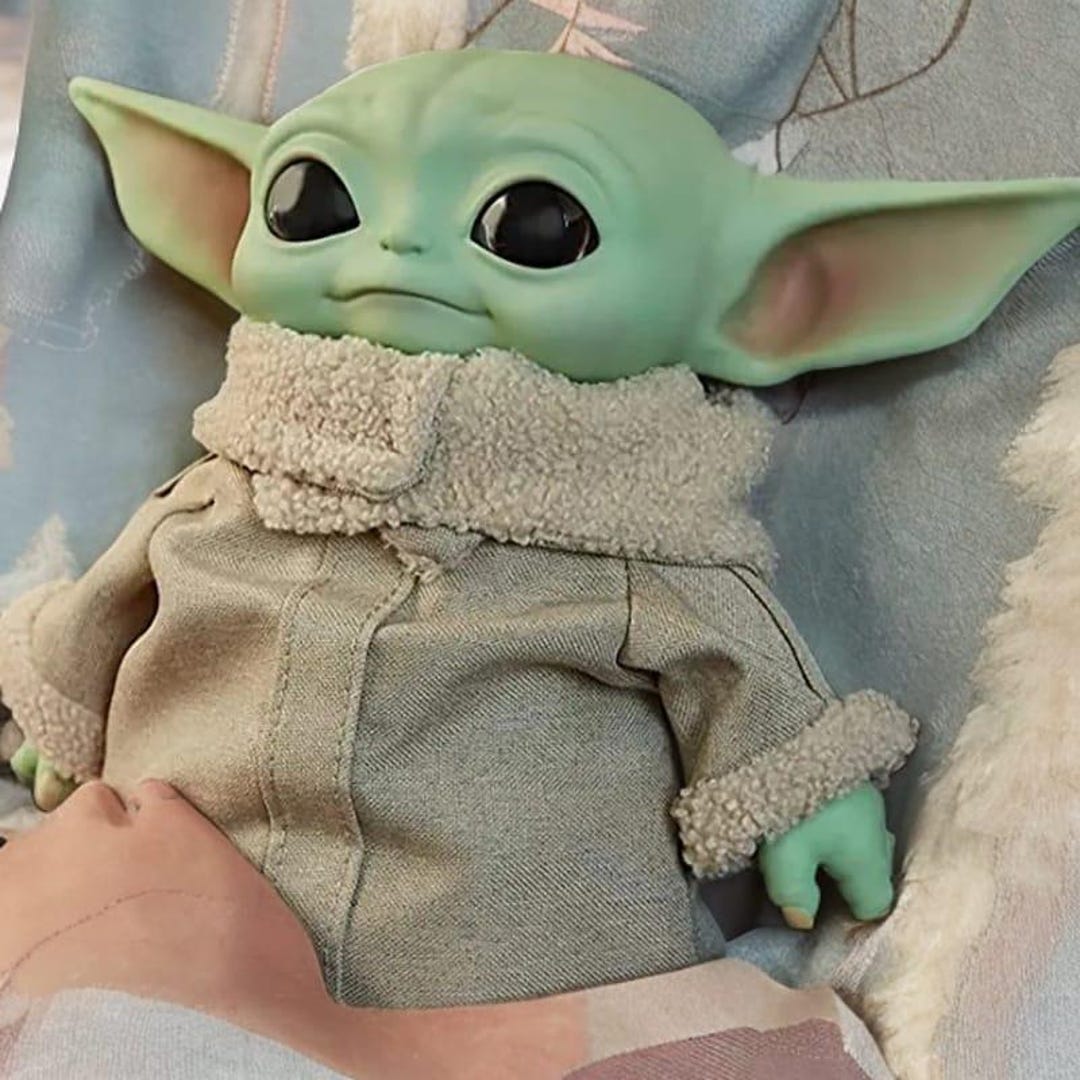 Baby Yoda Action Figure Plush Toy 28cm Collectible Doll for Kids ...