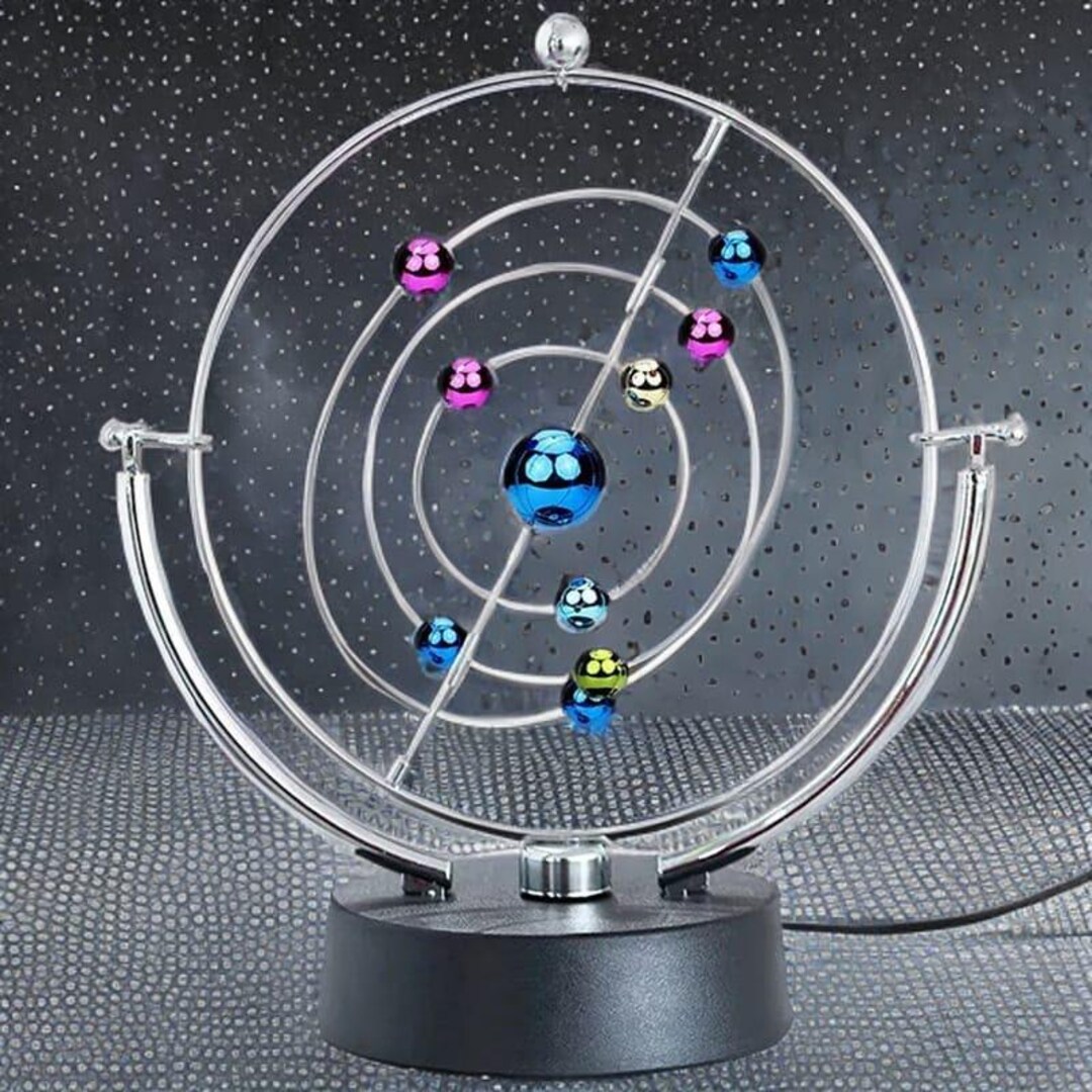 Kinetic Art Asteroid Rotation - Perpetual Motion Swing, Celestial Globe ...