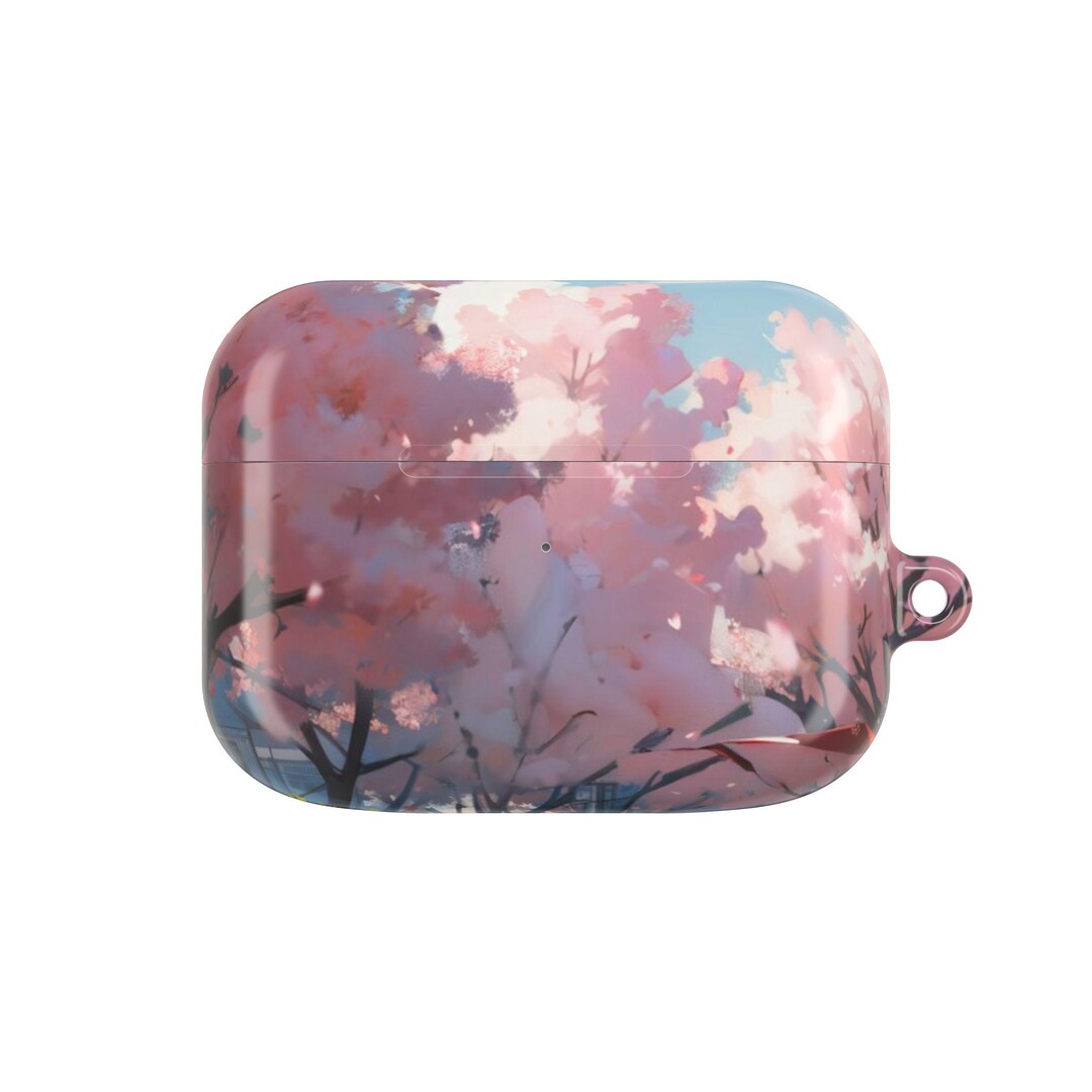 Sakura Cherry Blossom AirPod Case, Floral Bluetooth Holder, Cute Tech ...
