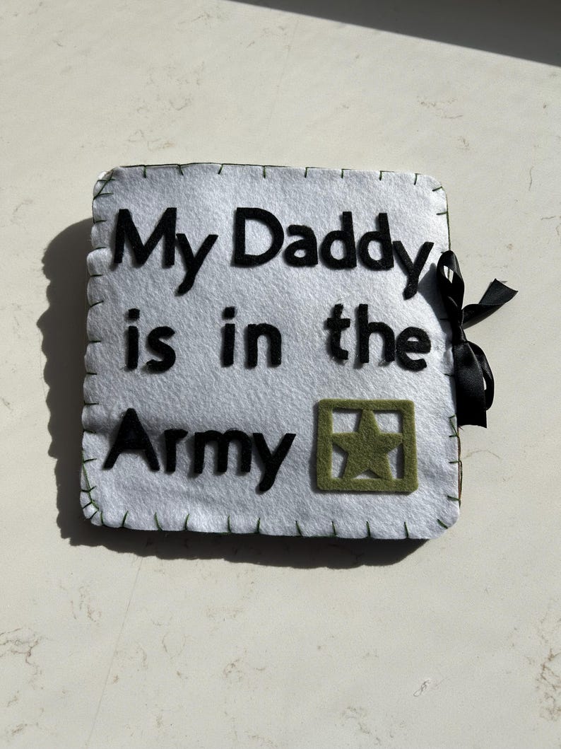 My Daddy/mommy is in the Army Felt Book - Etsy