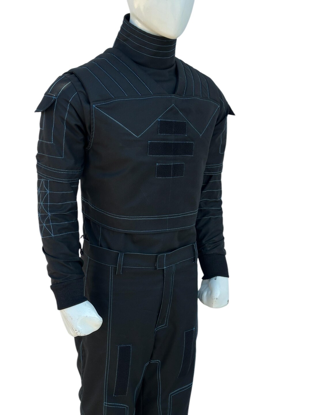 Mandalorian Star War Black Mando Flight Suit With Flak Vest Custom 3 ...