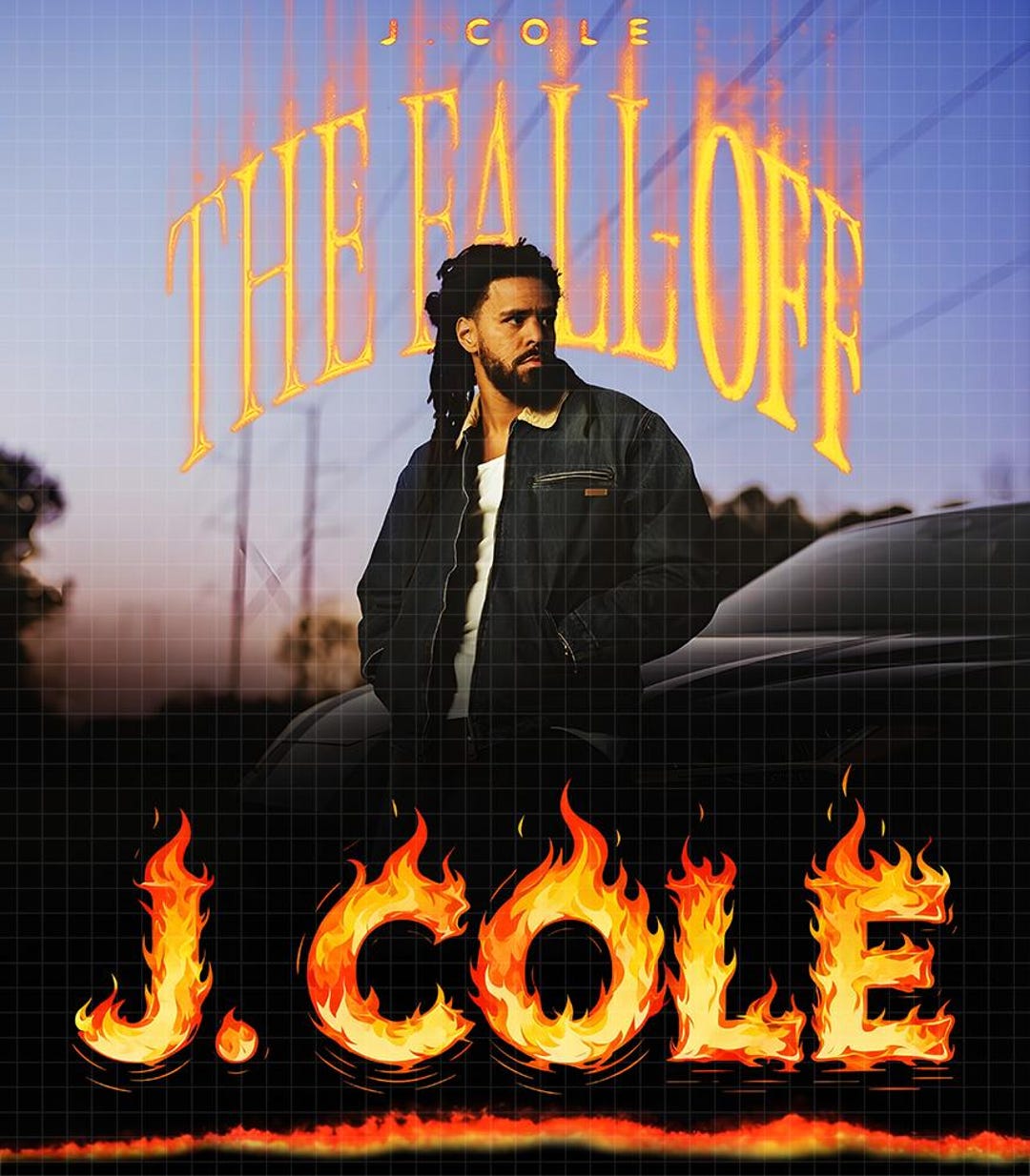 J Cole The Fall Off Tour PNG, pochette d'album (téléchargement ...
