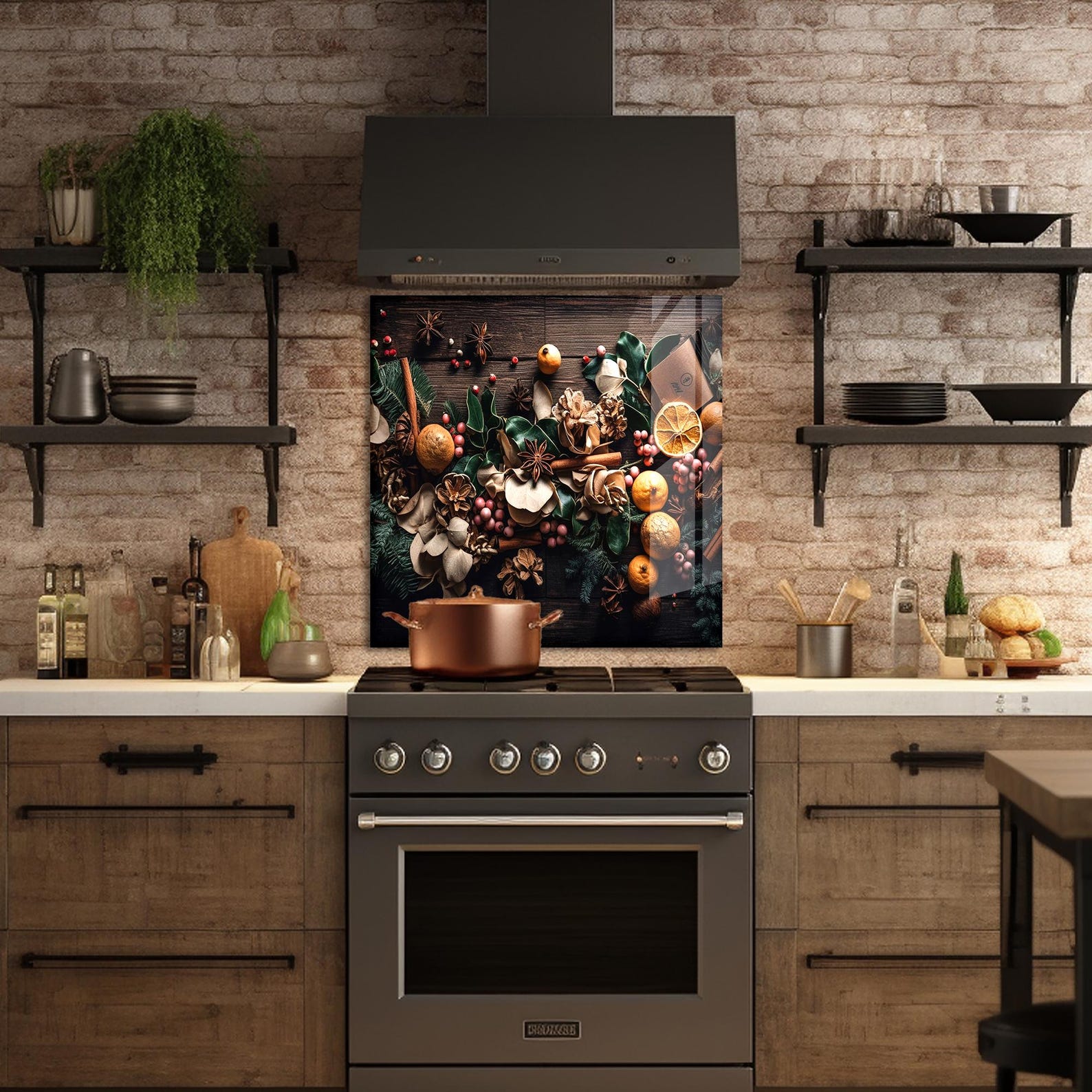 Tempered Glass Stove Backsplash: Kitchen Decor, Chopping Board - Etsy