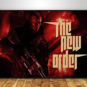 Wolfenstein Poster | the New Order Wall Art | Home Decor | Kraft Paper ...