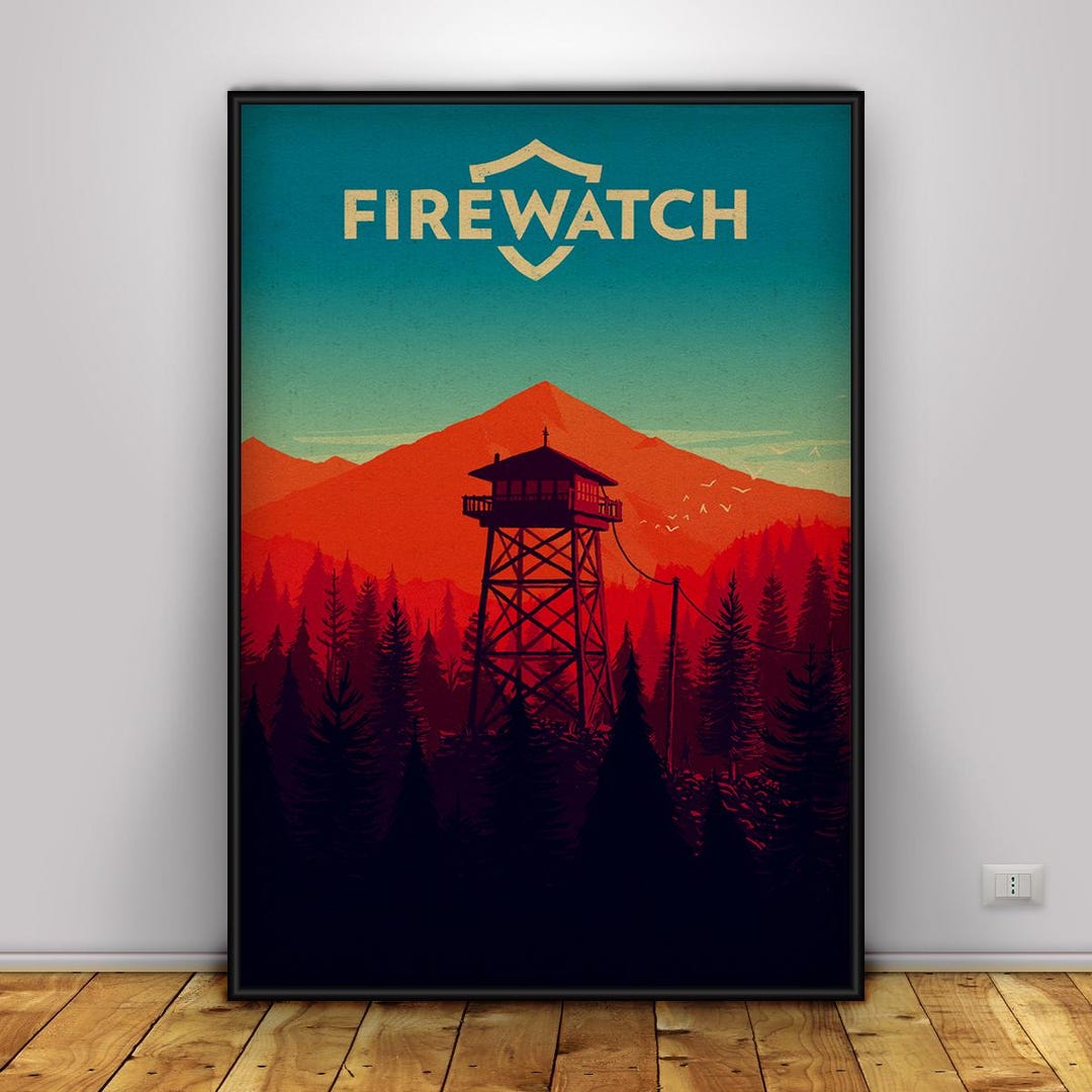 Firewatch Poster | Adventure Game Wall Art | Home Decor | Kraft Paper ...