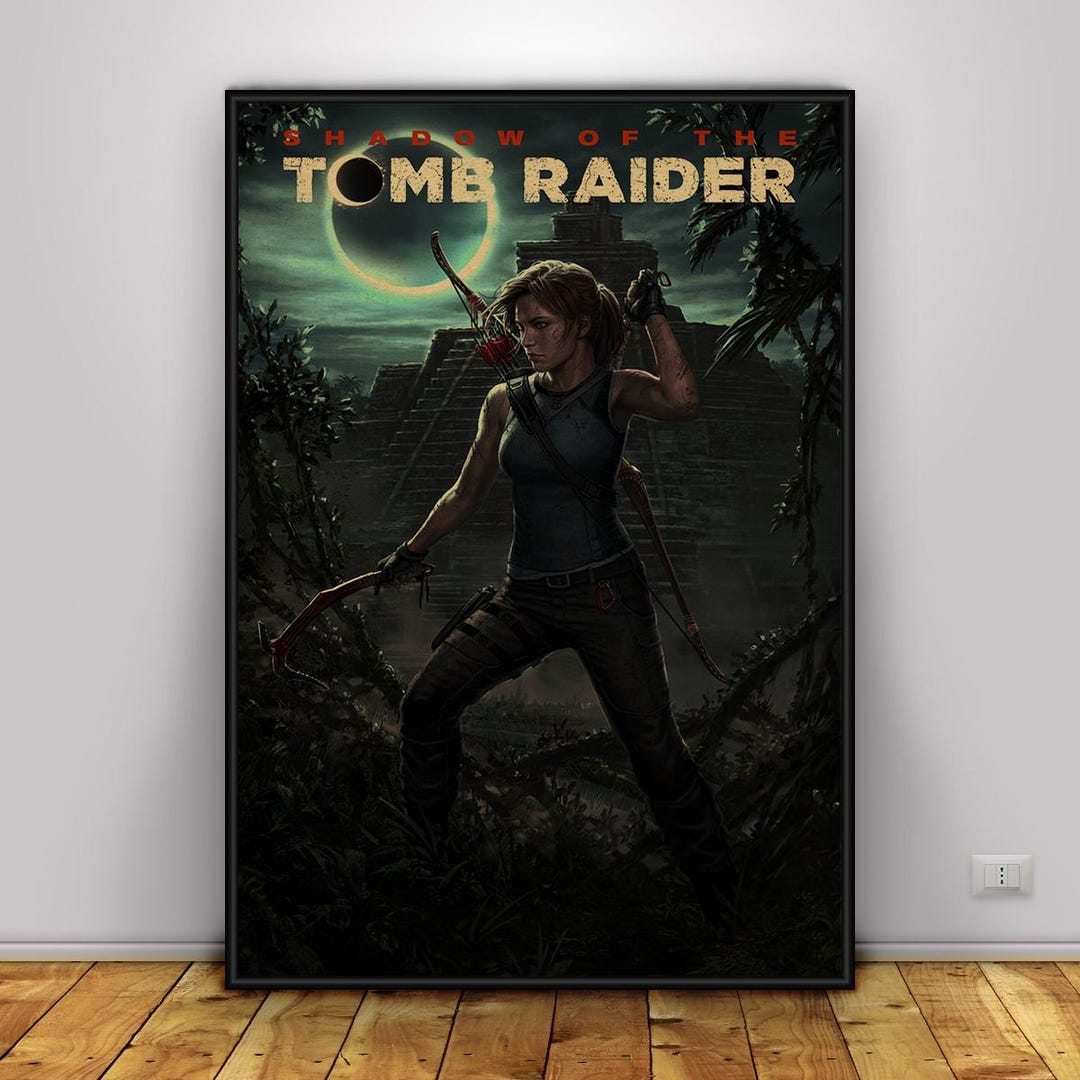 Tomb Raider Poster | Lara Croft Wall Art | Home Decor | Matte Paper ...