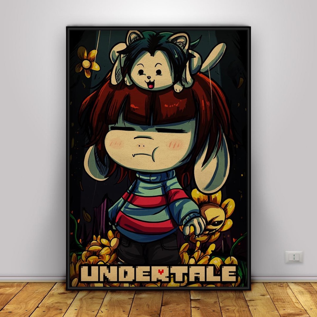Undertale Poster | Frisk Wall Art | Home Decor | Kraft Paper Print ...