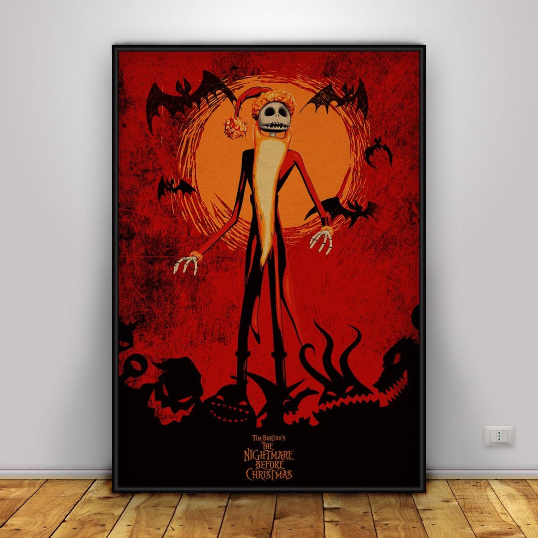 The Nightmare Before Christmas Poster | Jack Skellington Wall Art ...