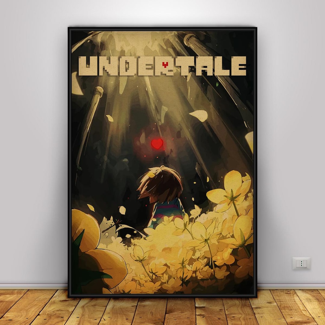 Undertale Poster | Frisk Wall Art | Home Decor | Kraft Paper Print ...