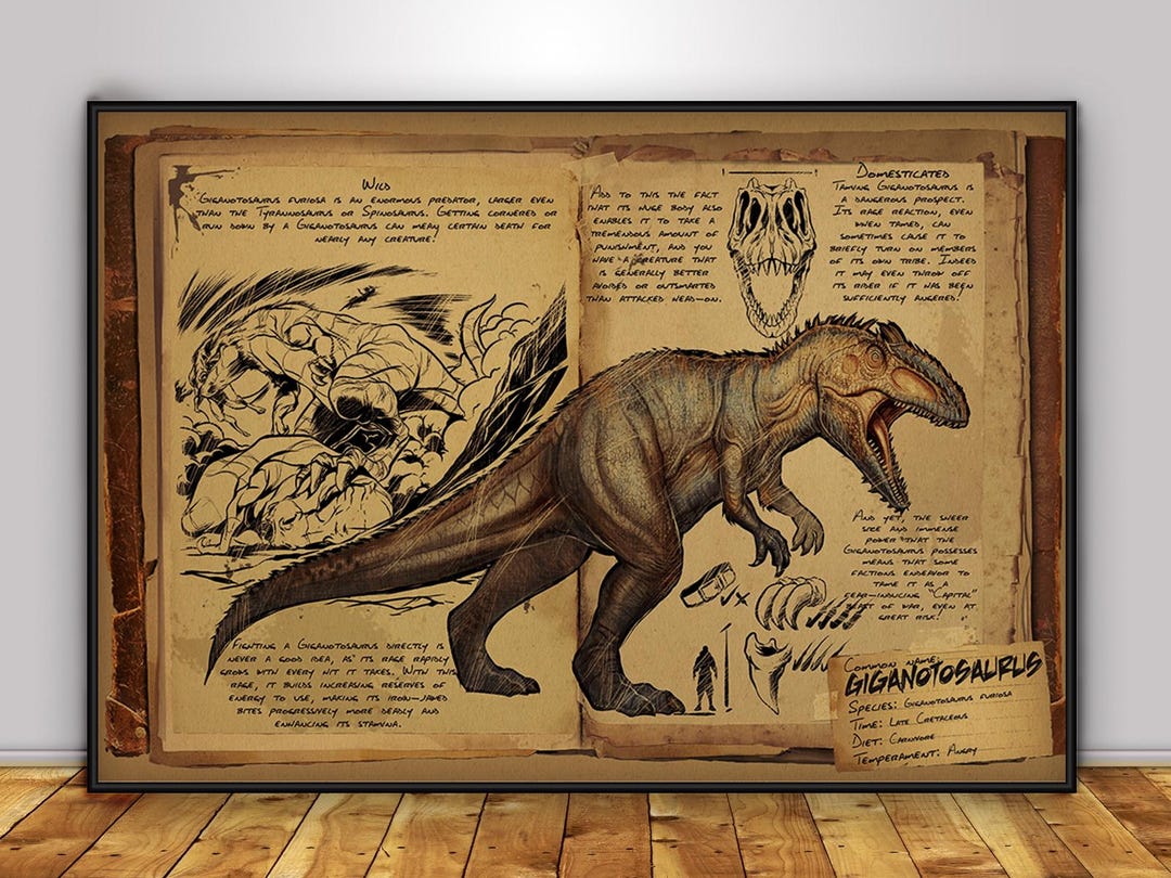 Ark: Survival Evolved Poster | Ark Creatures Wall Art | Home Decor ...