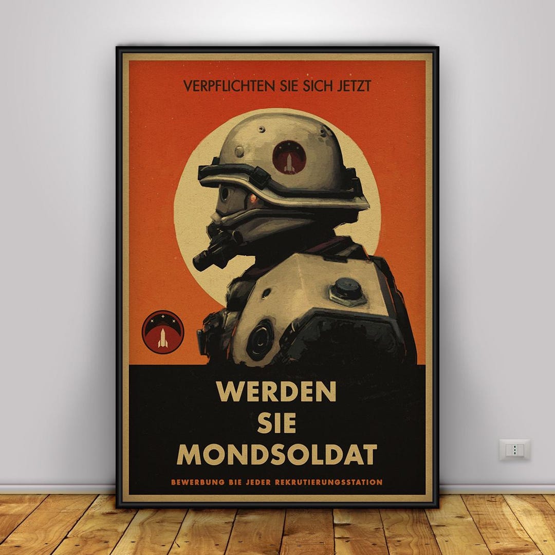 Wolfenstein Poster | the New Order Wall Art | Home Decor | Kraft Paper ...
