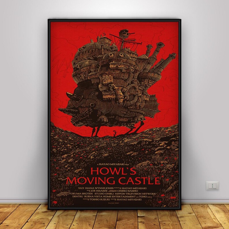 Howl's Moving Castle Poster | Sophie Wall Art | Home Decor | Kraft ...