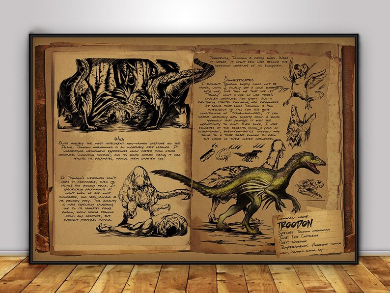 Ark: Survival Evolved Poster | Ark Creatures Wall Art | Home Decor ...