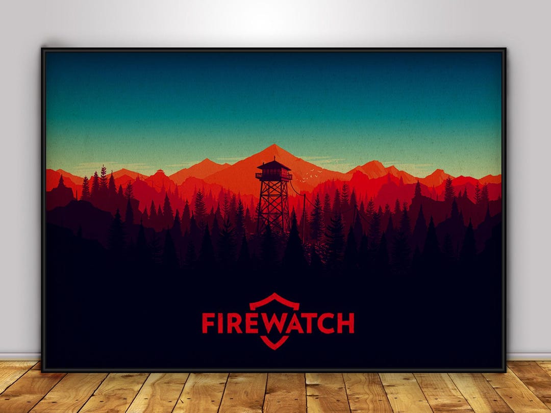 Firewatch Poster | Adventure Game Wall Art | Home Decor | Kraft Paper ...