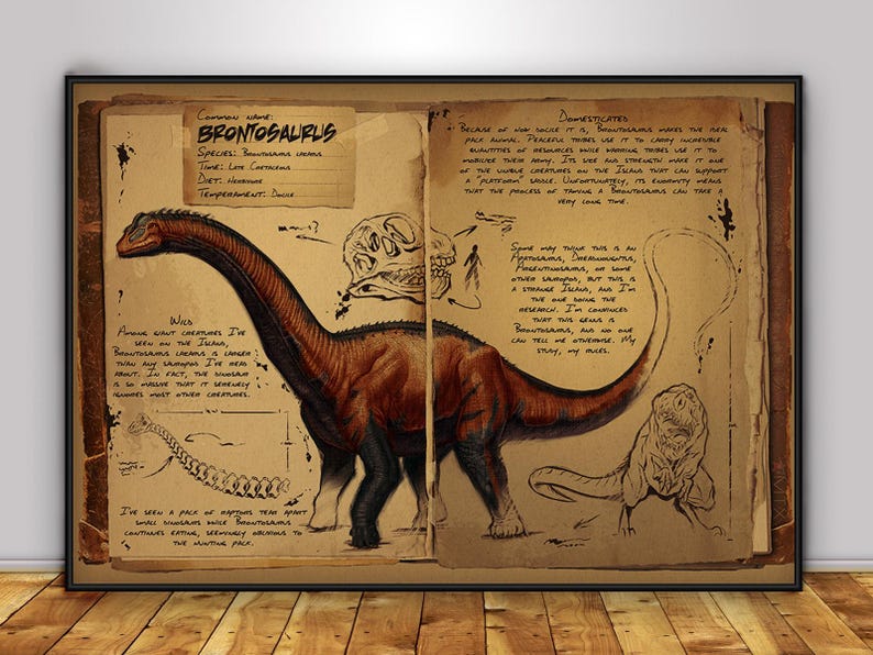 Ark: Survival Evolved Poster | Ark Creatures Wall Art | Home Decor ...