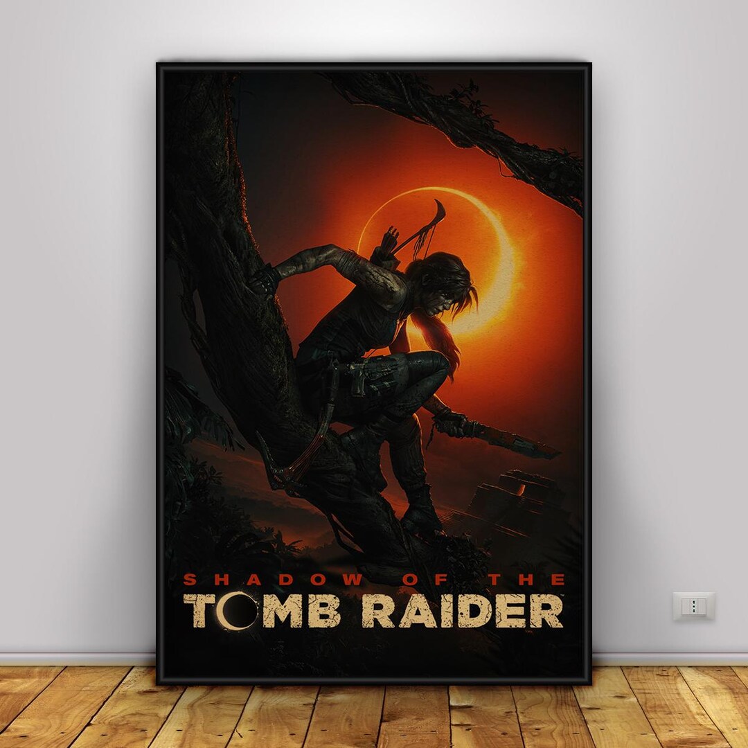 Tomb Raider Poster | Lara Croft Wall Art | Home Decor | Matte Paper ...