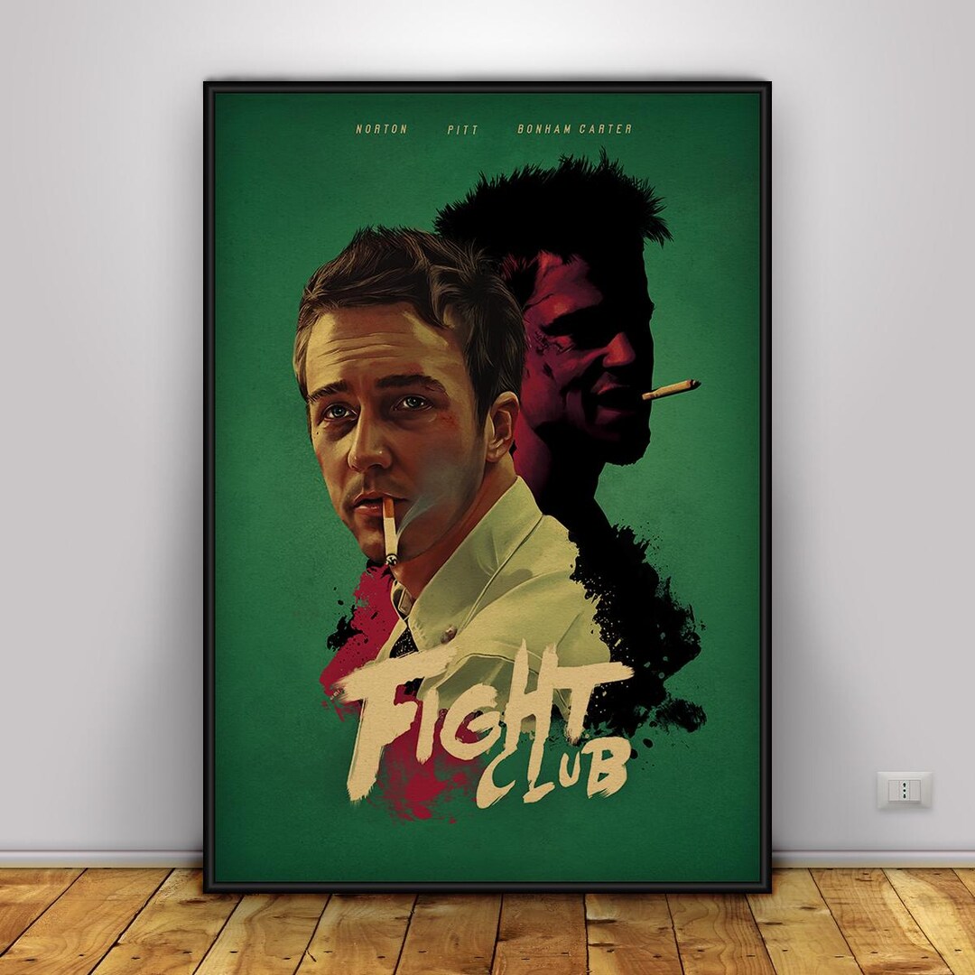 Fight Club Poster | Tyler Durden Wall Art | Home Decor | Kraft Paper ...