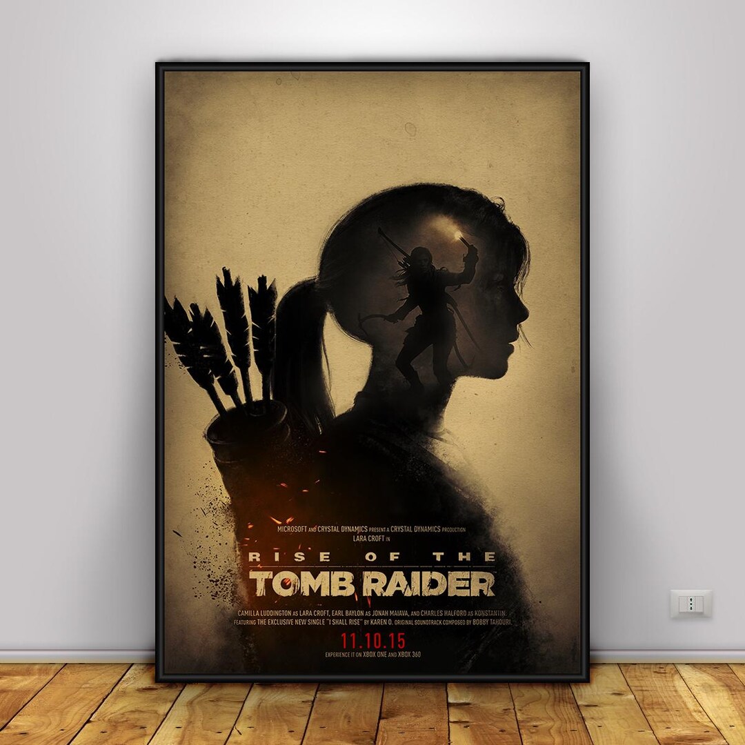 Tomb Raider Poster | Lara Croft Wall Art | Home Decor | Matte Paper ...