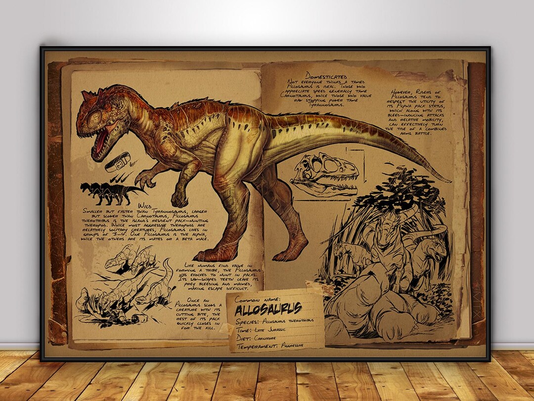 Ark: Survival Evolved Poster | Ark Creatures Wall Art | Home Decor ...