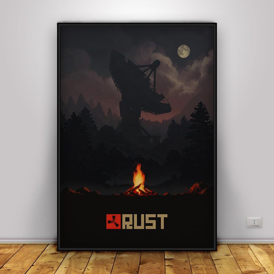 Rust Poster | Survival Game Wall Art | Home Decor | Kraft Paper Print ...