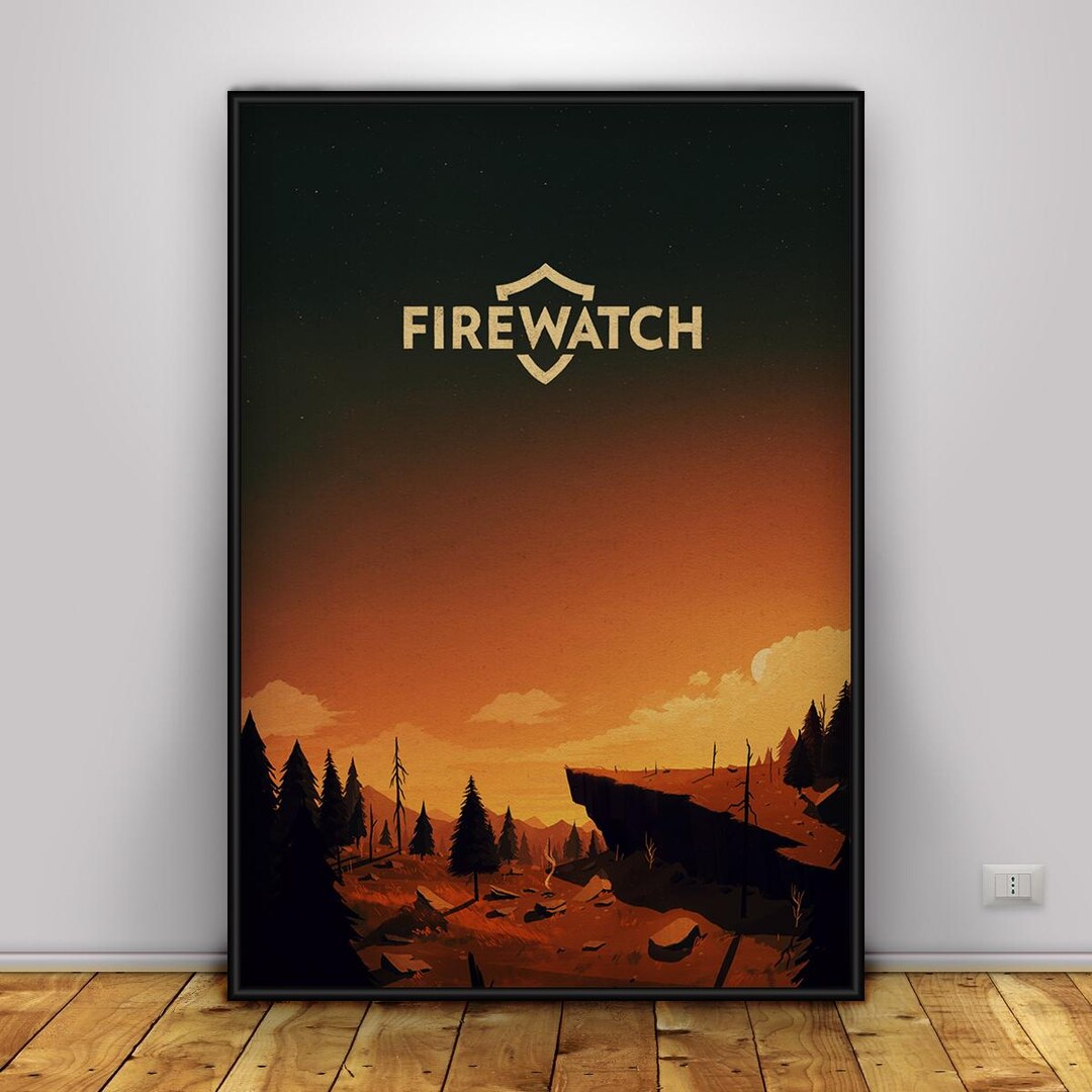 Firewatch Poster | Adventure Game Wall Art | Home Decor | Matte Paper ...