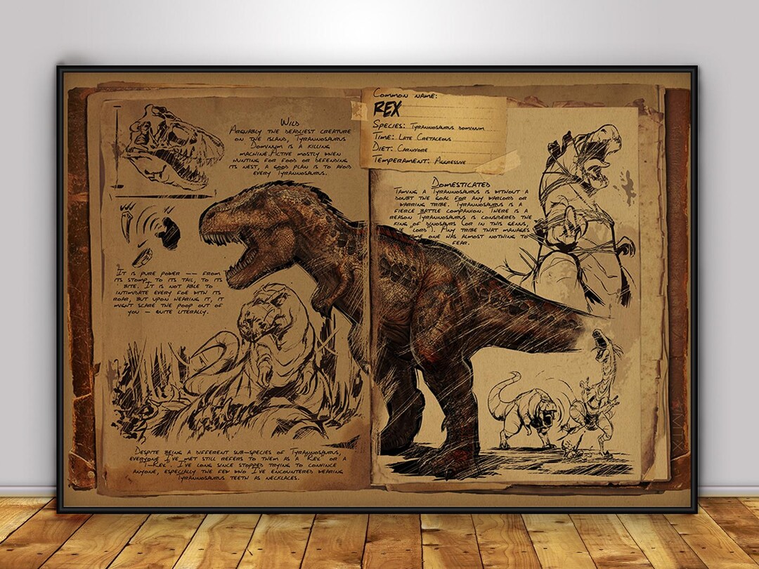Ark: Survival Evolved Poster | Ark Creatures Wall Art | Home Decor ...