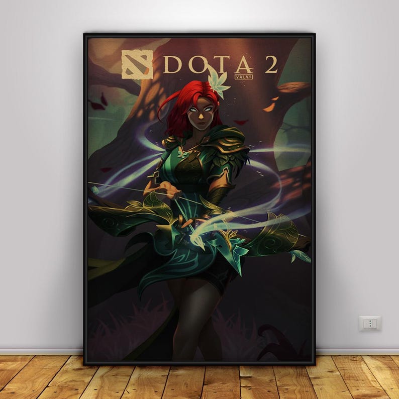Dota 2 Poster | Drow Ranger Wall Art | Home Decor | Kraft Paper Print ...