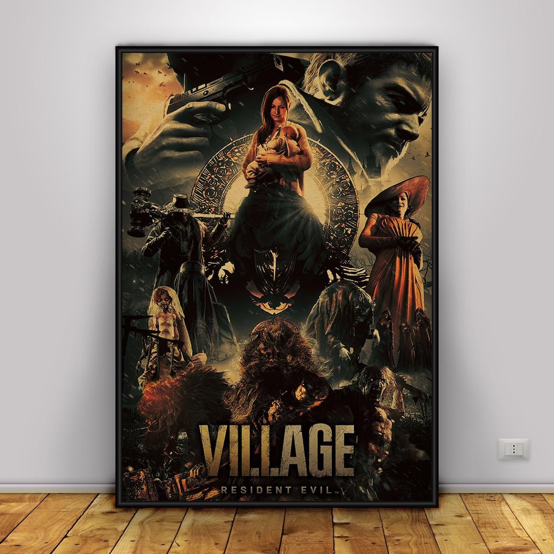 Resident Evil Village Poster | Chris Redfield Wall Art | Home Decor ...