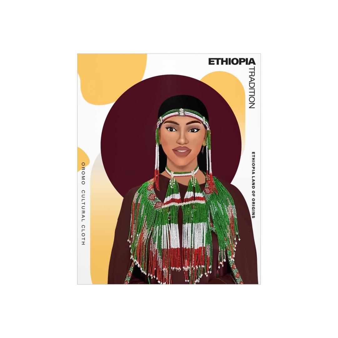 Ethiopian Culture Foam Board Art Print - Decorative African Heritage ...