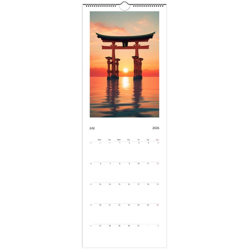 2026 Japanese Wall Calendar, Japan Scene Art, Minimalist Home Decor - Etsy