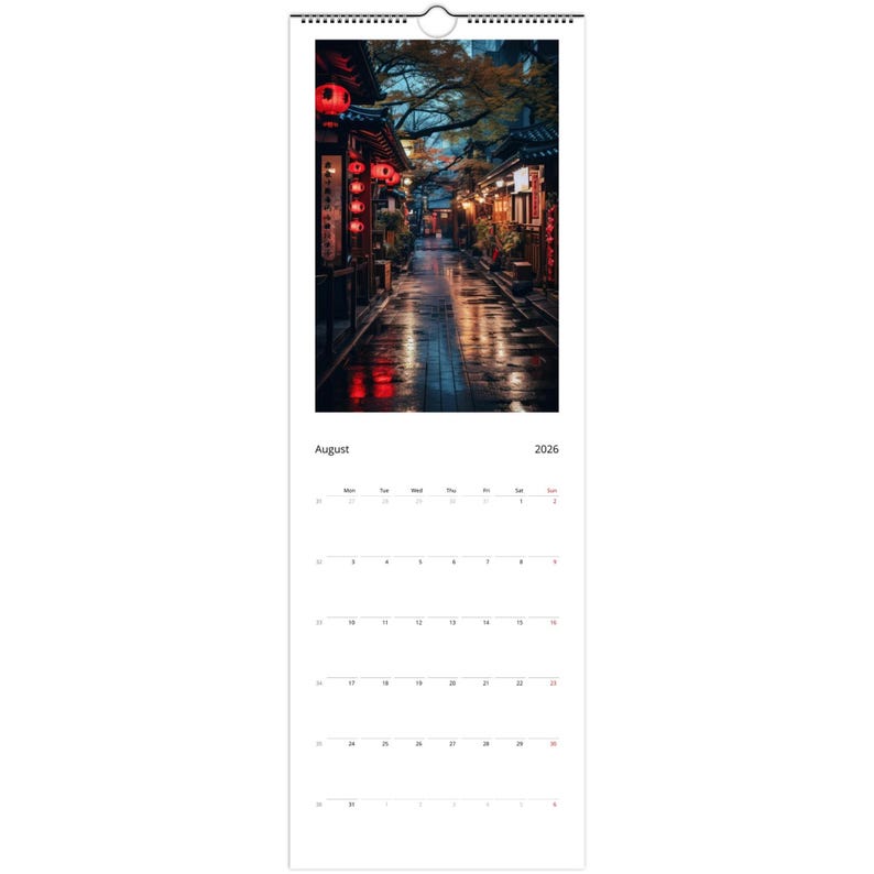 2026 Japanese Wall Calendar, Japan Scene Art, Minimalist Home Decor - Etsy